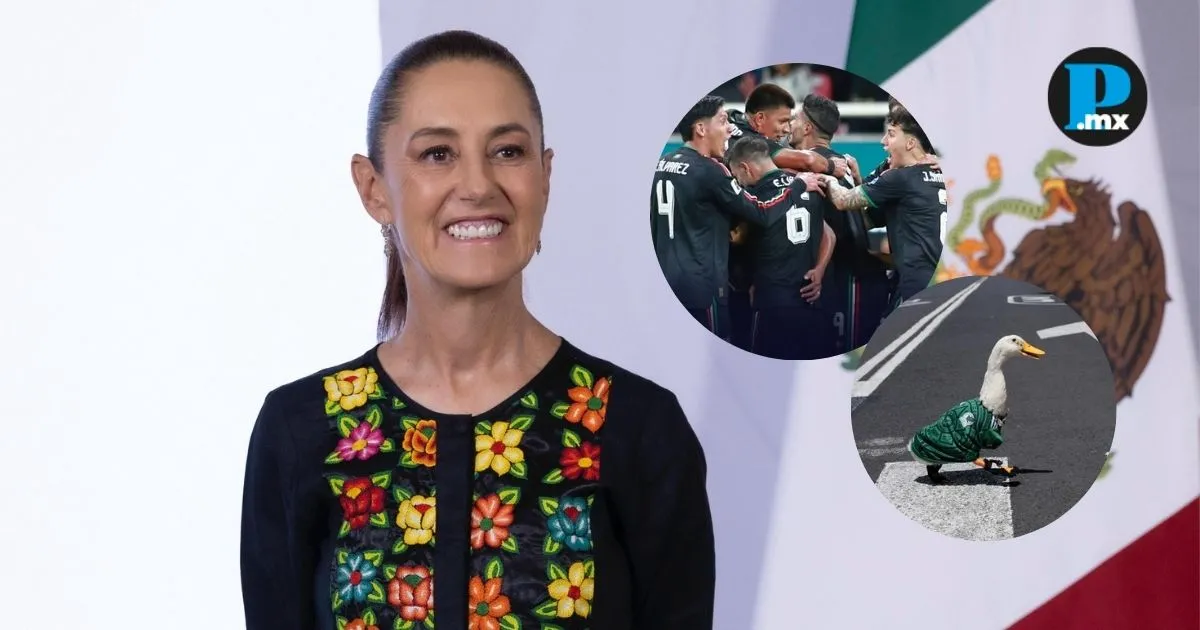 Sheinbaum celebra triunfo de México y destaca al viral Pato Merlín