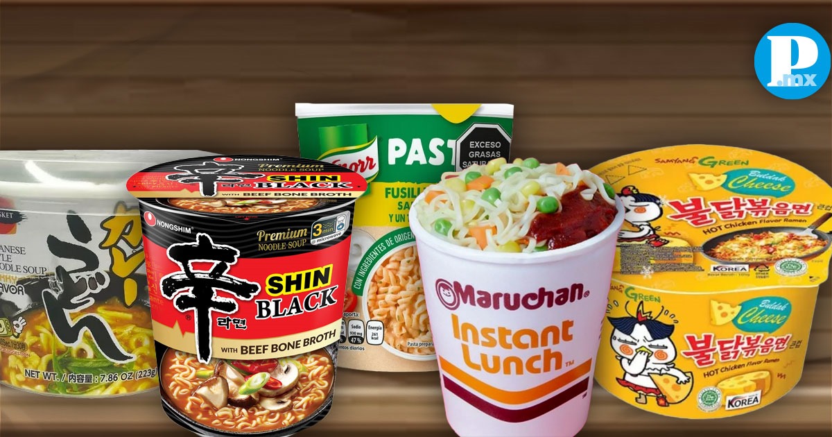 ¿Qué sopas instantaneas recomienda la PROFECO?