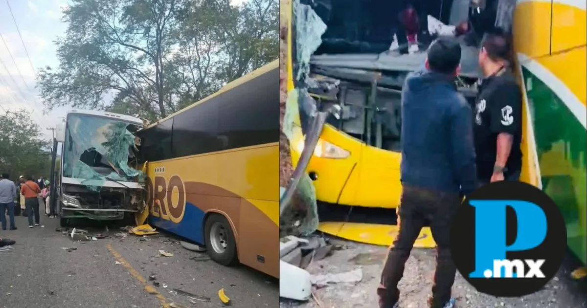 Choque de autobuses en la Puebla-Tlapa deja 2 muertos y 11 heridos