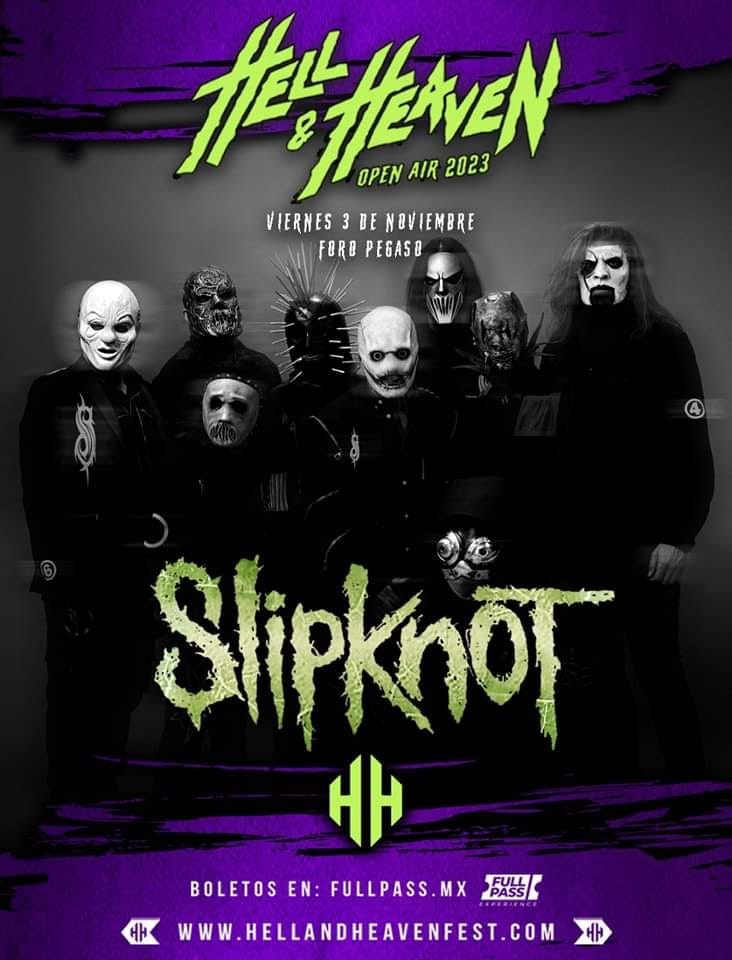 Slipknot México, Hell and Heaven 2023.
