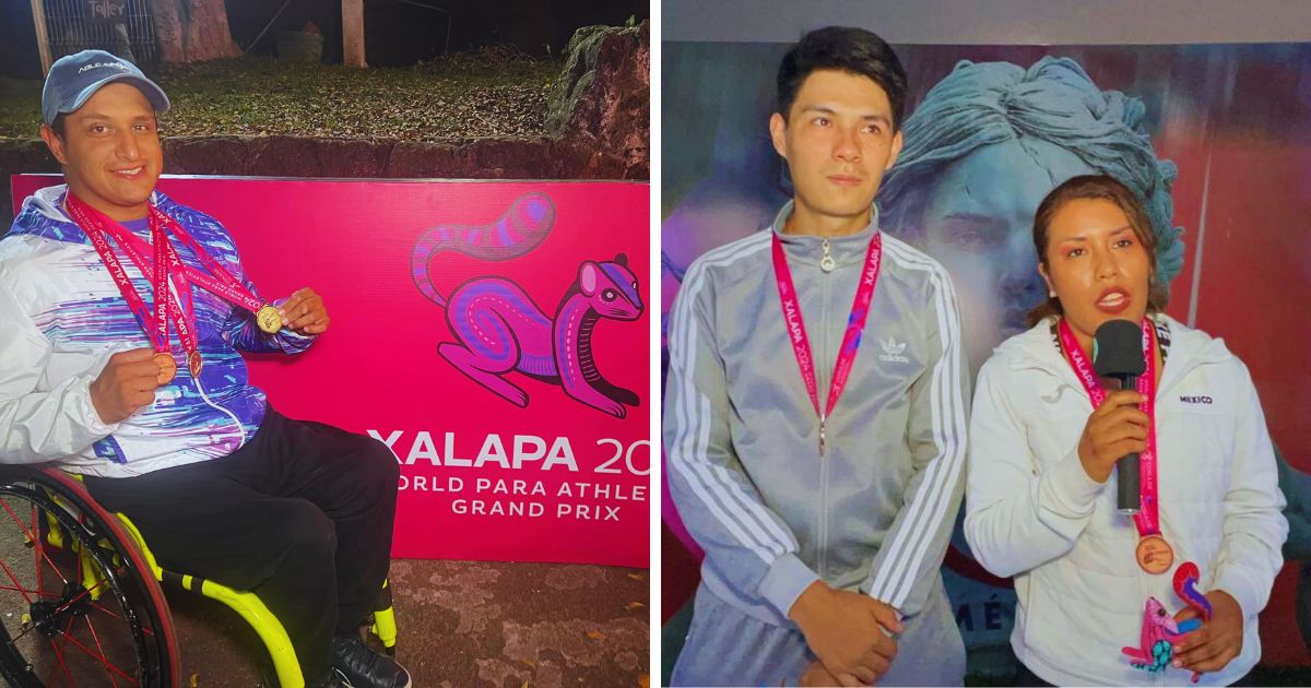 Yeraldine Velueta y Alan Frías entregan últimas medallas a Puebla