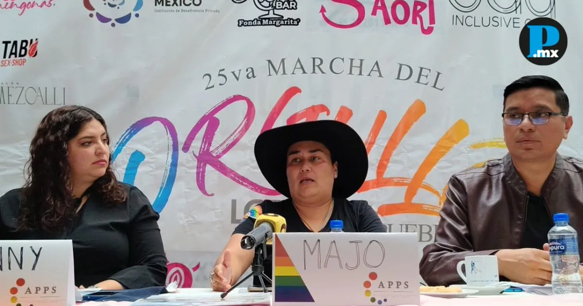 Puebla anuncia elenco oficial de marcha del Orgullo LGBT+