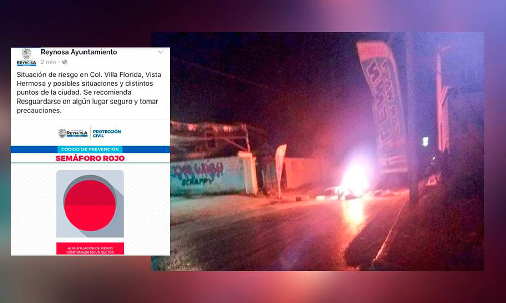 Activan semáforo rojo por situación de riesgo en Reynosa