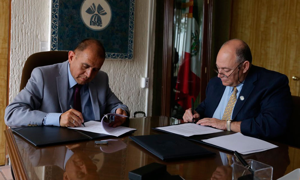 Firman convenio INAOE y Tecnológico de Nuevo México