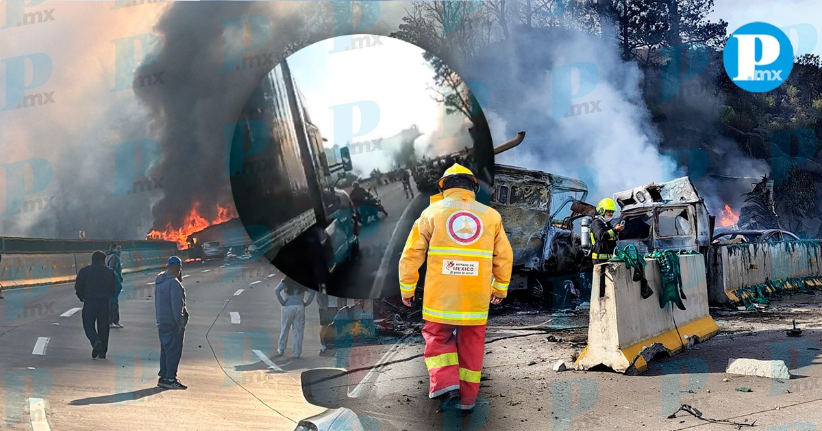 Explosión en la México-Puebla deja cinco muertos y dos heridos