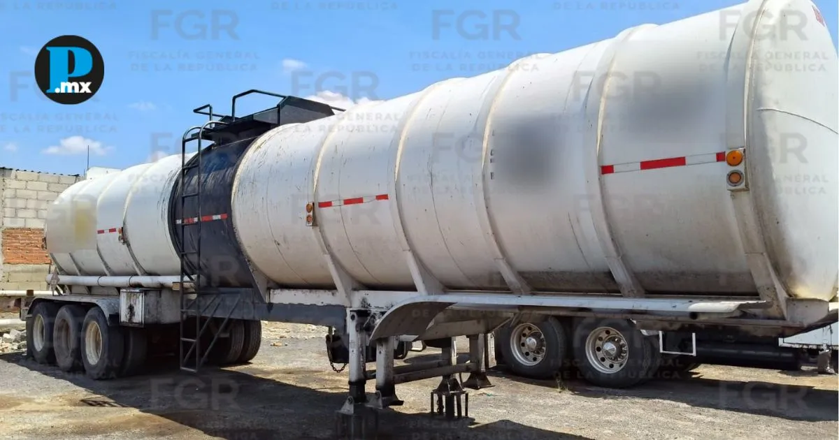 Asegura FGR 32 mil litros de huachicol en San Pedro Cholula